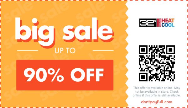 32 Degrees Discount Codes - Get 50% OFF in January 2025