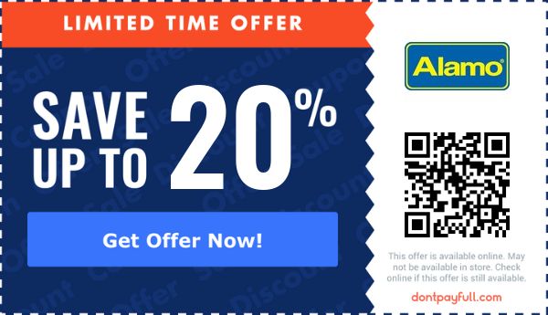 5% Off Alamo Coupon Code, Discount Codes - July 2024