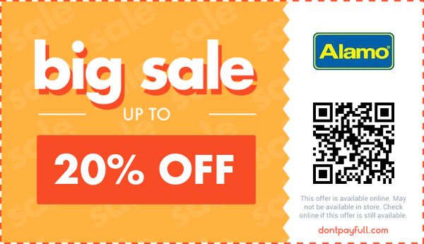 5% Off Alamo Coupon Code, Discount Codes - July 2024
