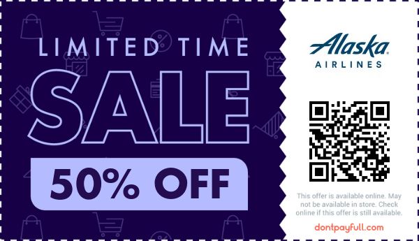 Alaska Airlines Coupons - 50% Off Promo Code April 2026