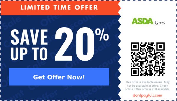 Asda Tyres Discount Codes - £20 Off Promo Code Apr 2026