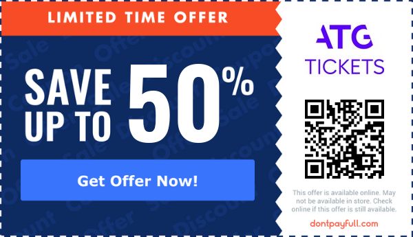 ATG Tickets Discount Codes - Get 30% Off in July 2026