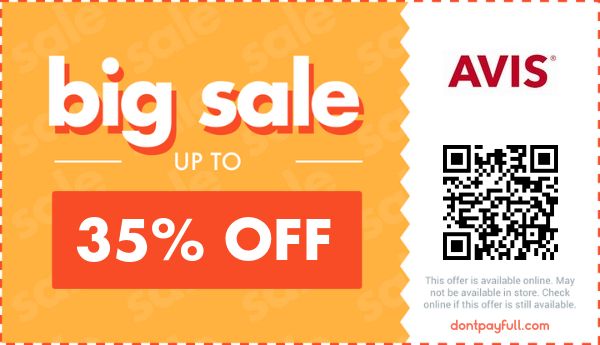 Avis Coupons - 40% Off Promo Code April 2026