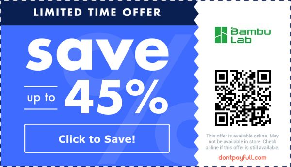Bambu Lab Discount Codes - Get 15% Off in July 2026