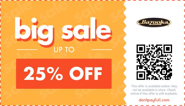 Bazooka Coupons - 15% Off Promo Code 2026