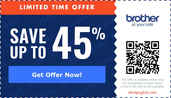 Brother Canada Coupon Codes - Get 50% Off in May 2026