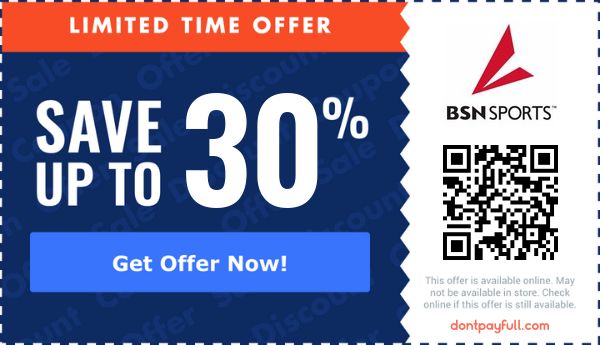 BSN Sports Promo Codes - 30% Off Coupon Code Apr 2026