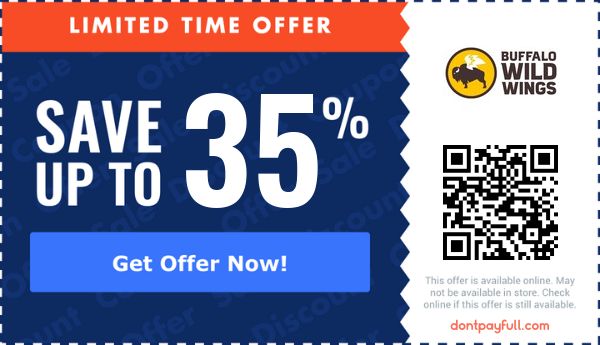 50% Off Buffalo Wild Wings Promo Codes, Coupon Codes