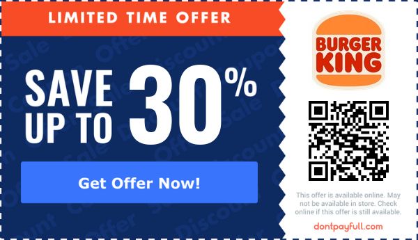 Burger King Promo Codes & Deals - Get £3 Off in June 2026