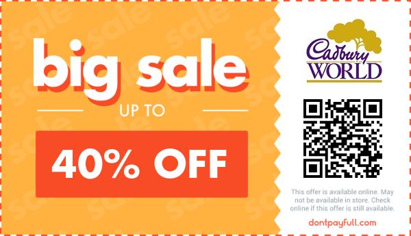 Cadbury World Discount Codes - Get 20% Off in May 2026