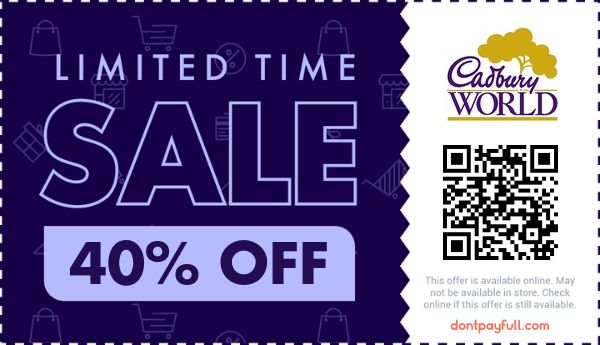 Cadbury World Discount Codes - Get 20% Off in May 2026