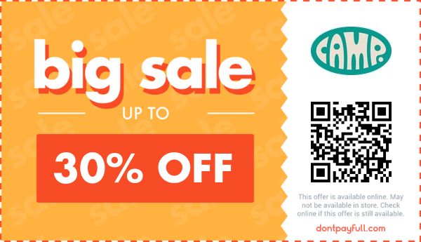 CAMP Discount Codes - 30% Off Promo Code April 2026