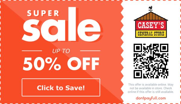 Casey's Promo Codes - 40% Off Coupon Code May 2026