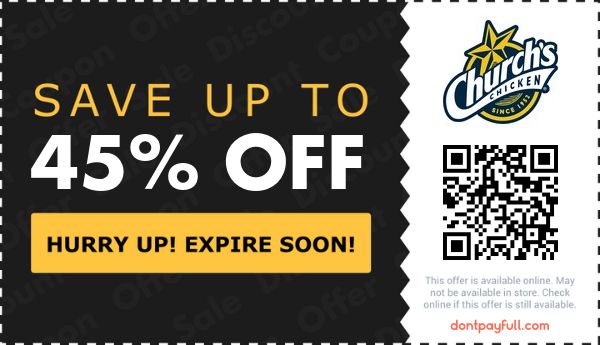 Church's Chicken Coupons - 50% Off Promo Code Jan 2026