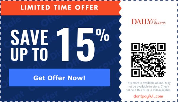 15 Off Daily Blooms DISCOUNT CODE September 2023 15 Off Daily Blooms DISCOUNT CODE September 2023