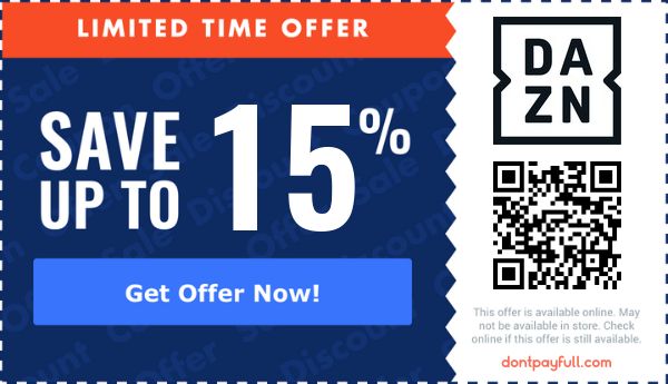 DAZN Discount Codes - 20% Off Voucher Code June 2026