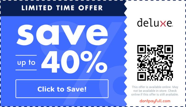 Deluxe Coupon Codes - 40% Off Coupon 2026