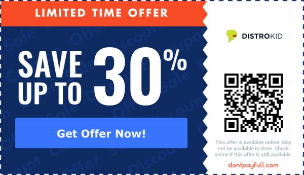DistroKid Discount Codes - 50% Off Coupon 2026