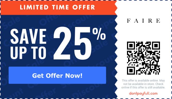 Faire Promo Codes - 25% Off Coupon Code May 2026
