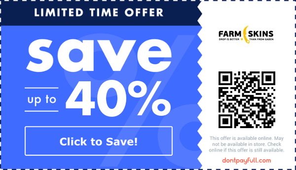 Farmskins Promo Codes - 10% Off Coupon April 2026