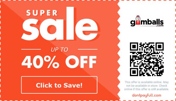 Gumballs.com Coupon Codes - 25% Off Coupon April 2026