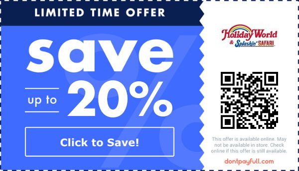 Holiday World Promo Codes - Get 40% Off in March 2026