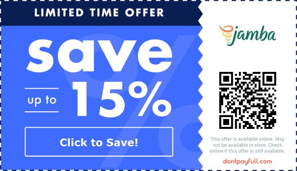 Jamba Coupon Codes - 50% Off Coupon May 2026