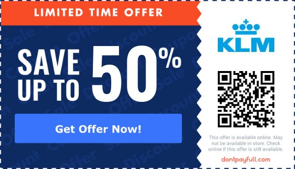 KLM Discount Codes - 50% Off Voucher Code Dec 2025