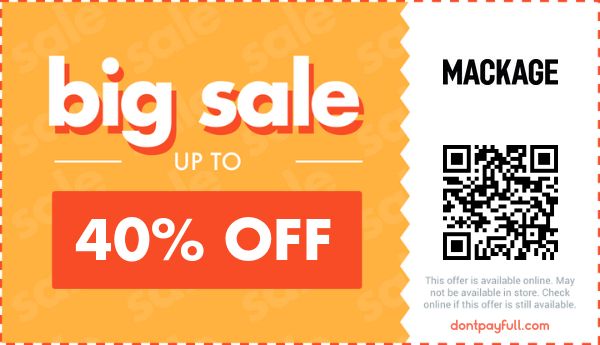 Mackage Discount Codes - Get 50% Off in May 2026