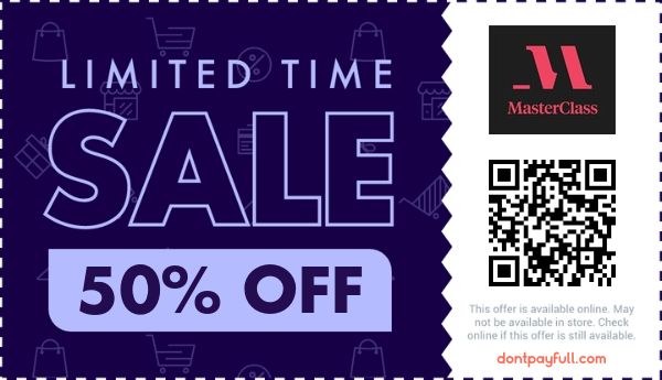 MasterClass Discount Codes - Get 50% Off in May 2026