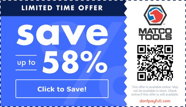 30% Off Matco Tools Promo Codes, Coupon Codes - 2025