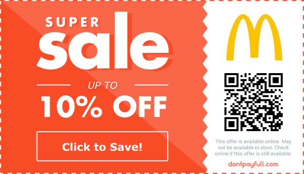 14 Mc Donalds Promo Codes, Discount Codes - Sep 2025