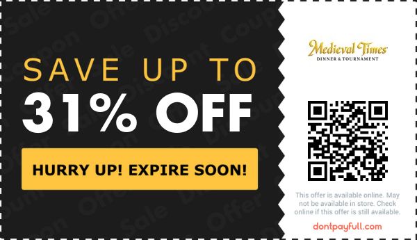 Medieval Times Coupons - 38% Off Promo Code May 2026