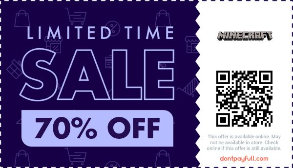 70% Off Minecraft Coupon Code, Discount Codes - March 2023