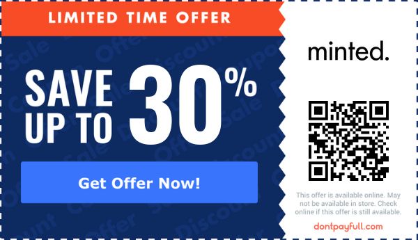 Minted Promo Codes - 25% Off Coupon Code May 2026