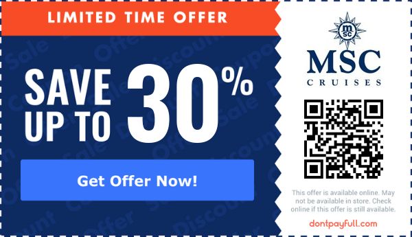 MSC Cruises Discount Codes - Get 15% Off in June 2026