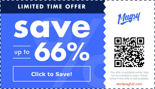 Mugsy Discount Codes - 25% Off Coupon Code 2026