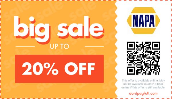 NAPA Auto Parts Promo Codes - Get 20% Off in Jan 2026