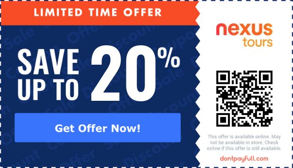 NexusTours Promo Codes - Get 36% Off in June 2026
