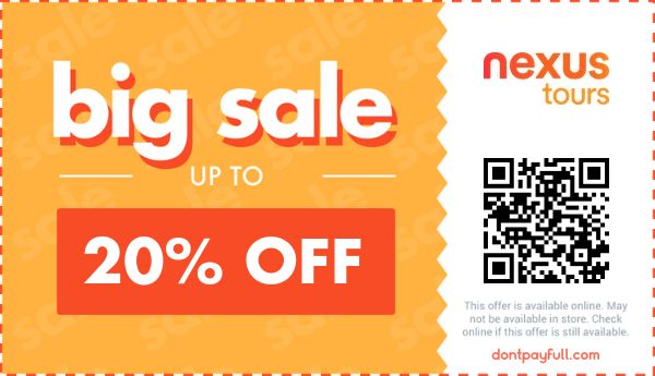 NexusTours Promo Codes - Get 36% Off in June 2026