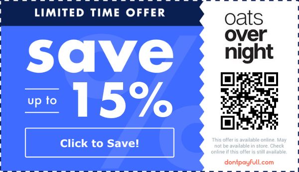 Oats Overnight Discount Codes - Get 33% Off in April 2026