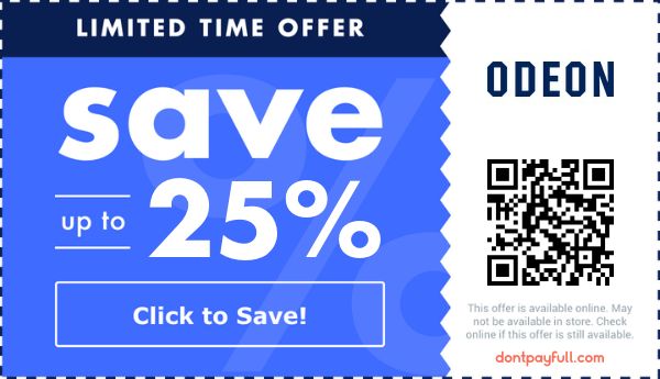 10% Off ODEON Cinema Discount Codes, Voucher Codes