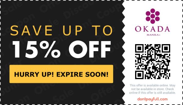 Okada Manila Promo Codes - 10% Off Coupon April 2026
