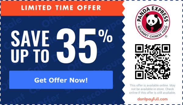 Panda Express Coupon Codes - 35% Off Coupon June 2026