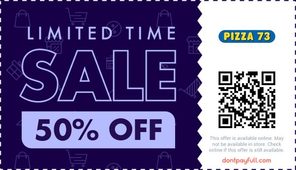 Pizza 73 Coupons - 40% Off Coupon Code May 2026