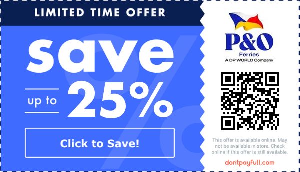 P&O Ferries Promo Codes - Get 25% Off in June 2026