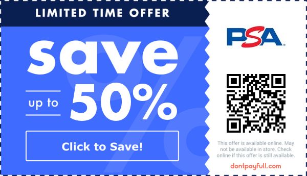 $50 Off PSA Discount Code, Promo Codes - October 2025