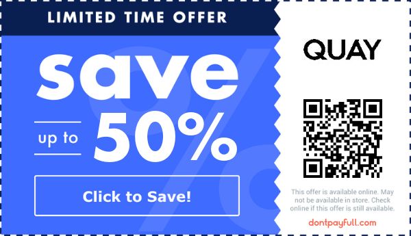QUAY Discount Codes - 40% Off Coupon Code June 2026