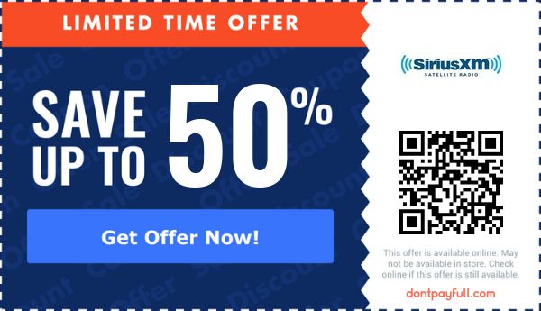 SiriusXM Promo Codes - $5 Off Discount Code 2026