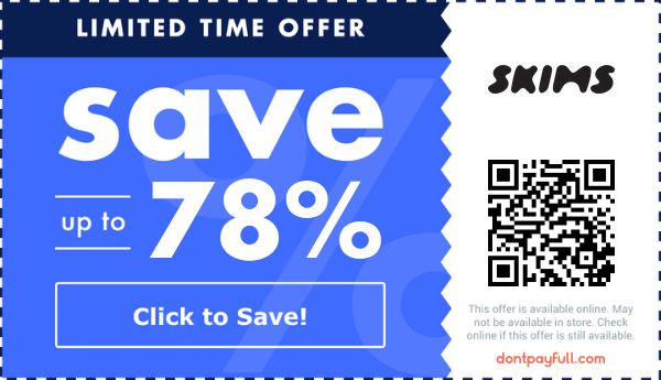 SKIMS Discount Codes - 50% Off Coupon Code April 2026